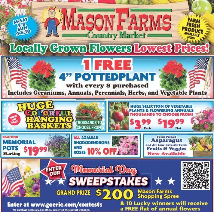 Weekly Specials | Lake City, PA | Mason Farms LLC
